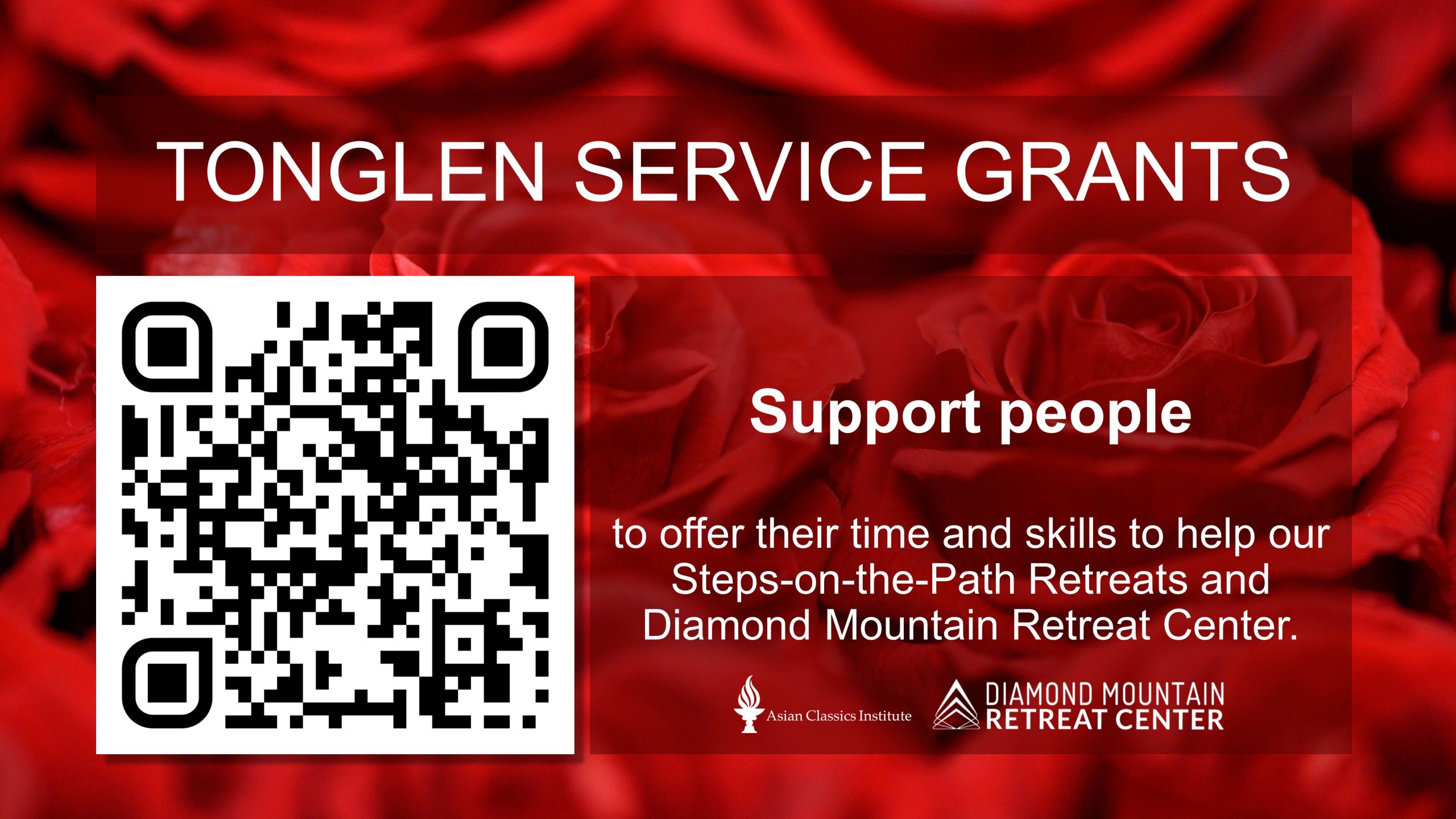 Tonglen Service Grants - Diamond Mountain Retreat Center